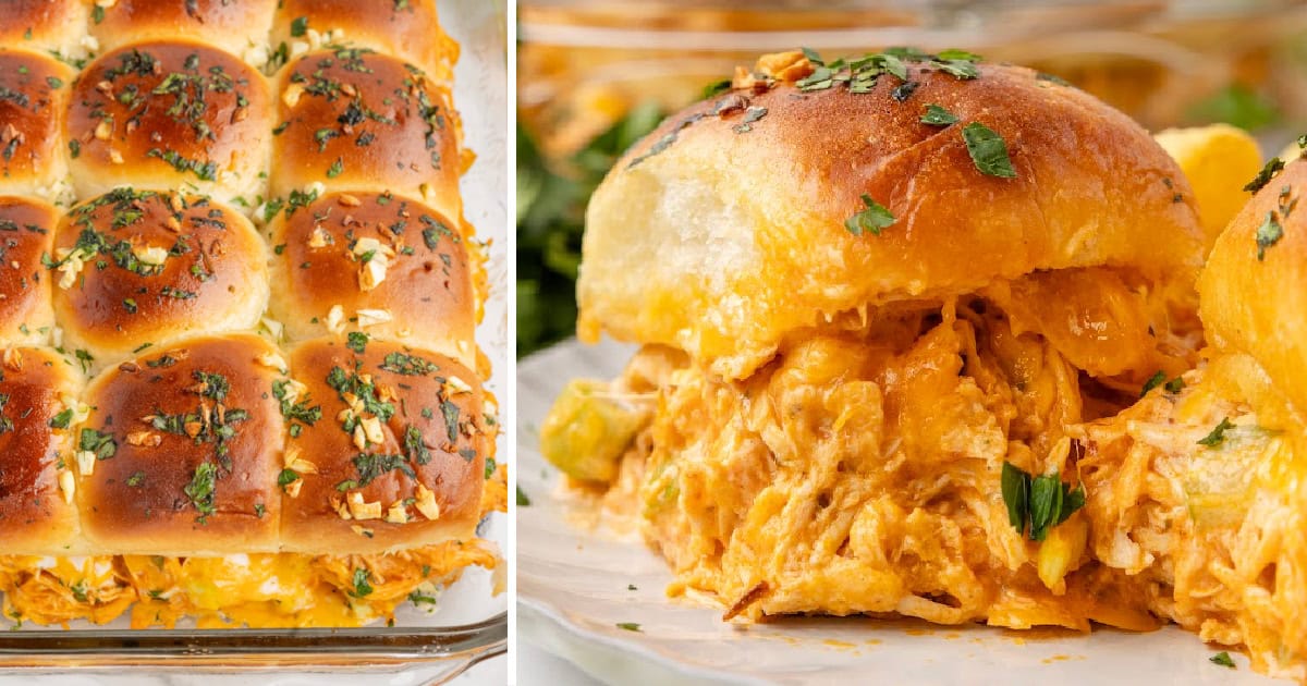 Buffalo Chicken Sliders l Kitchen Fun With My 3 Sons