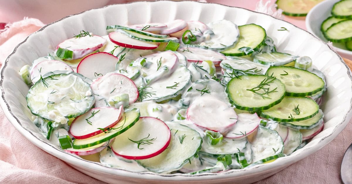 Cucumber Radish Salad l Kitchen Fun With My 3 Sons