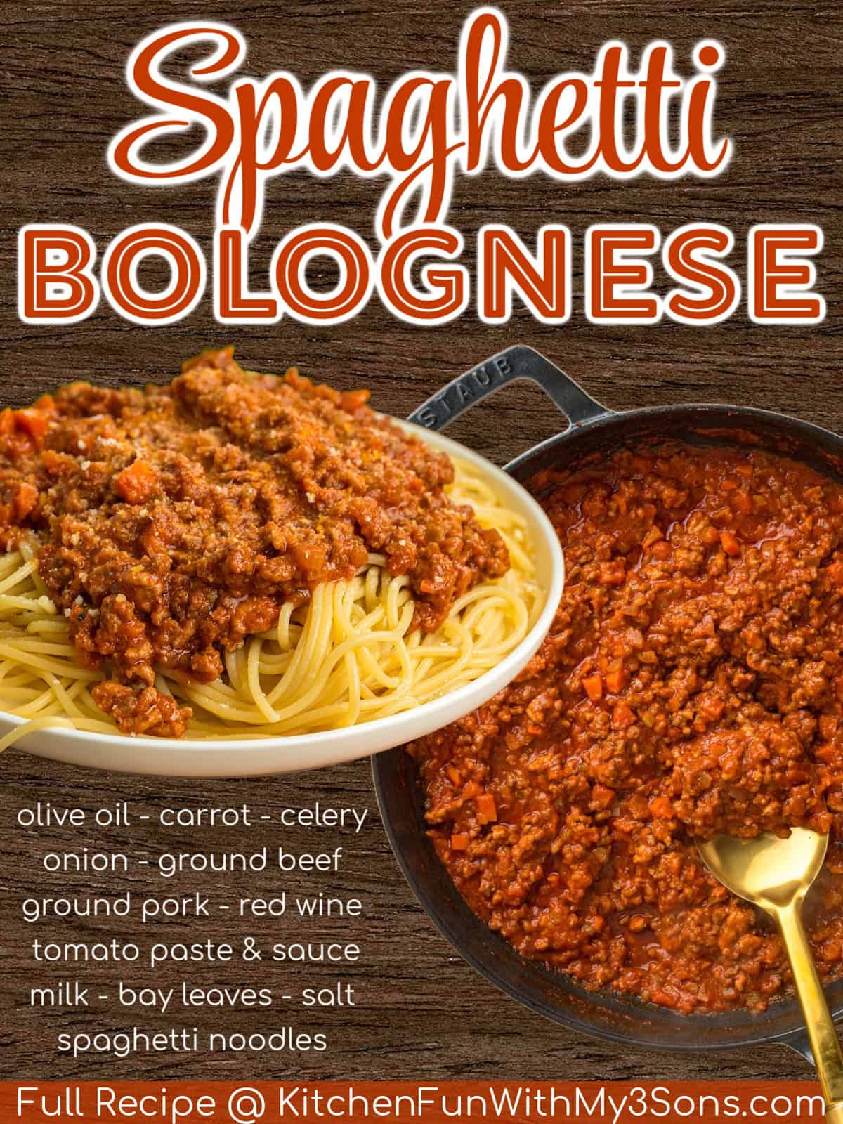 Best Spaghetti Bolognese l Kitchen Fun With My 3 Sons