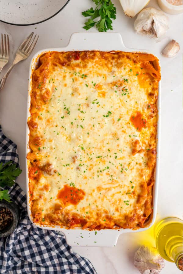Baked Mostaccioli l Kitchen Fun With My 3 Sons