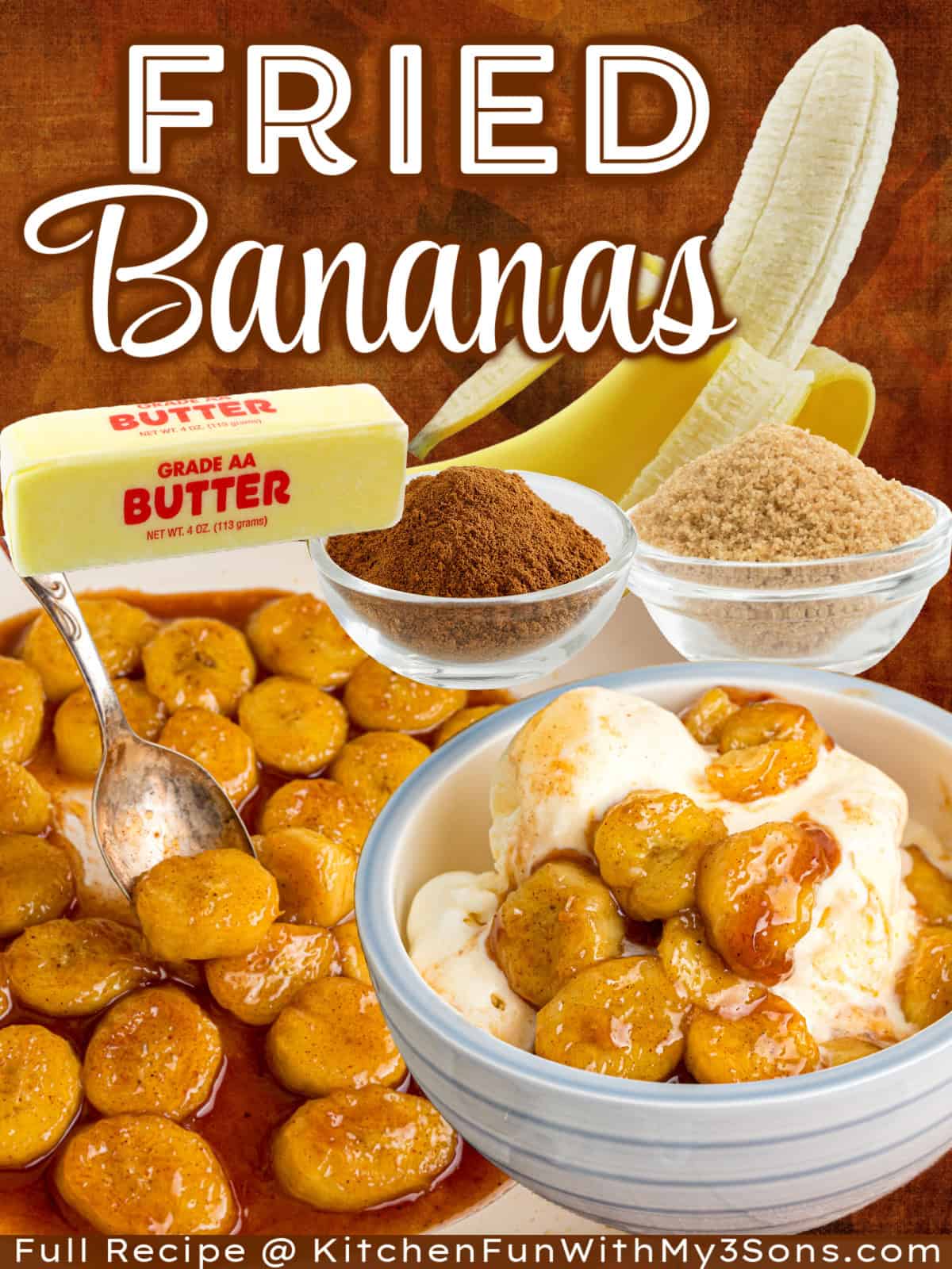 Easy Fried Bananas l Kitchen Fun With My 3 Sons