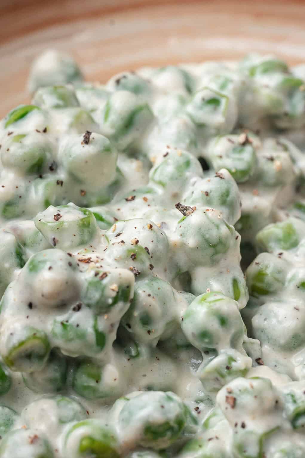 Easy Creamed Peas l Kitchen Fun With My 3 Sons