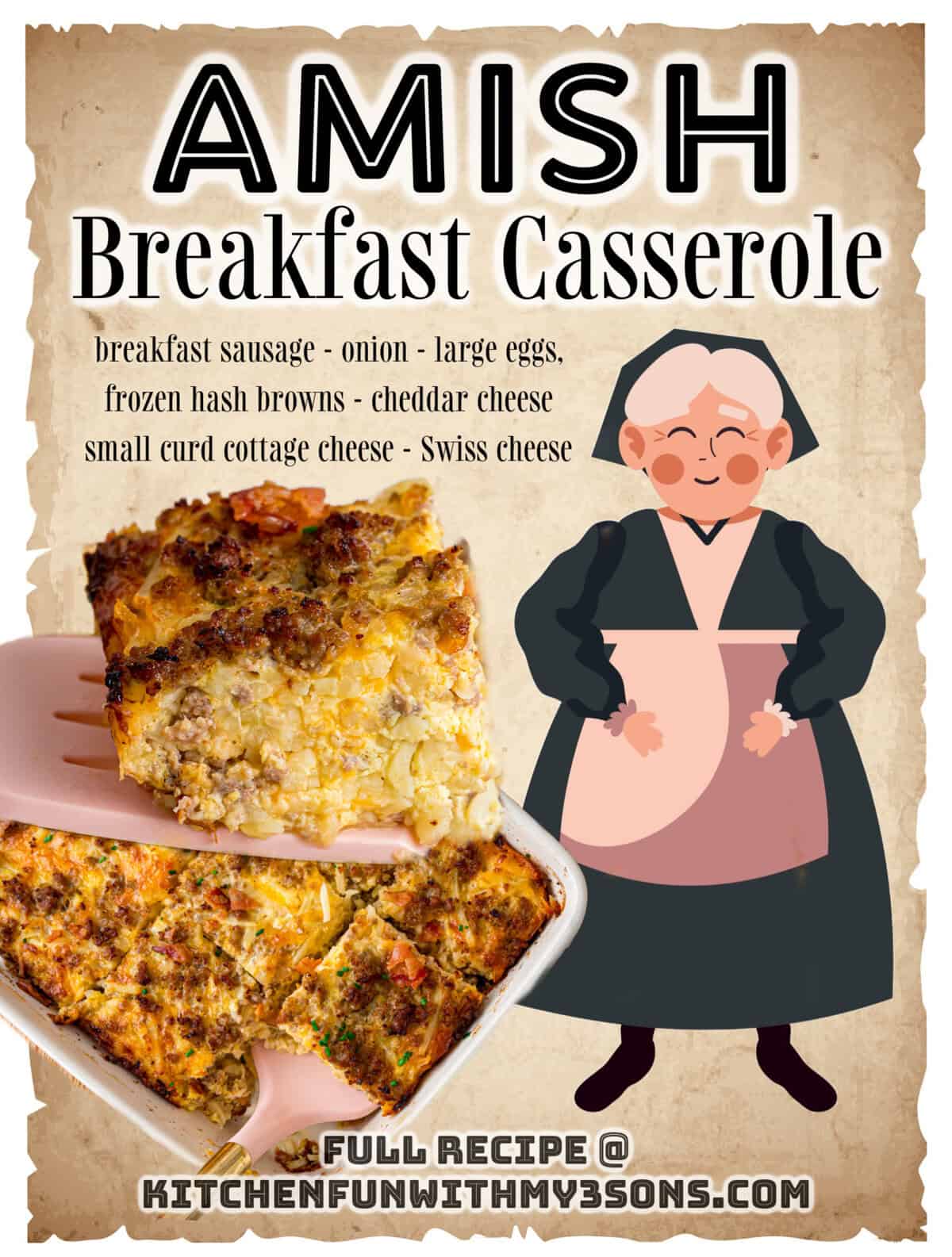 Amish Breakfast Casserole - Kitchen Fun With My 3 Sons