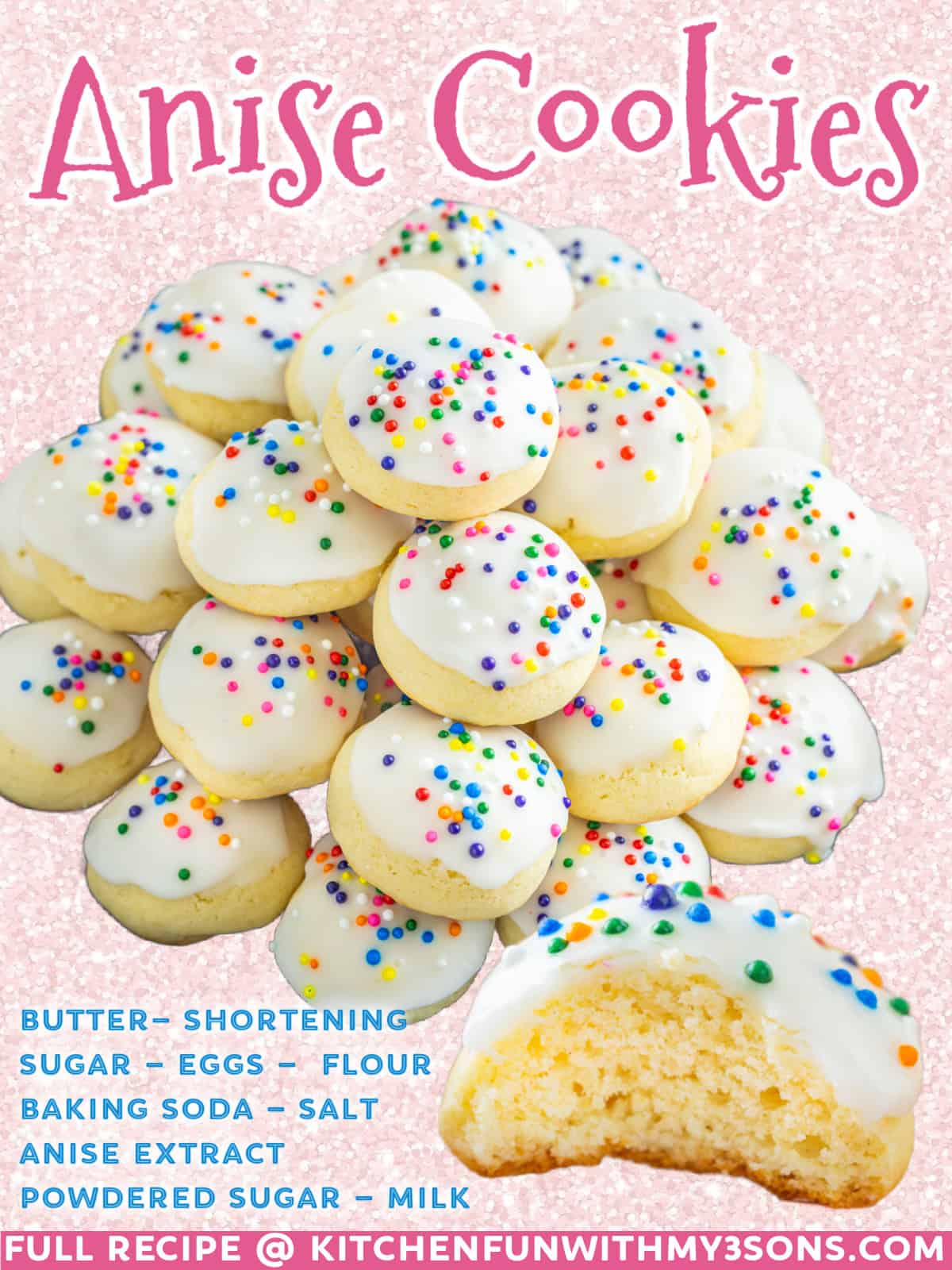 Anise Cookies l Kitchen Fun With My 3 Sons