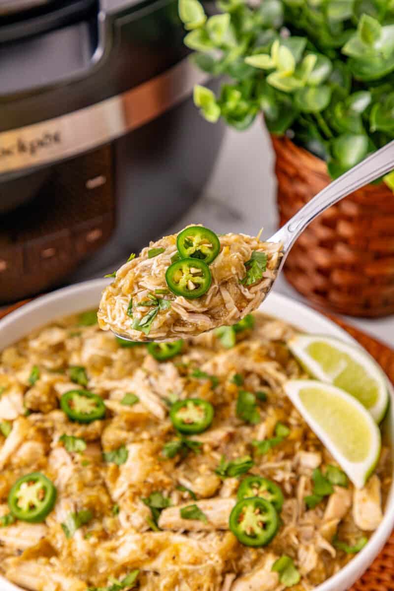 Crockpot Salsa Verde Chicken l Kitchen Fun With My 3 Sons