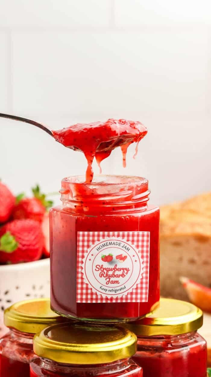 Easy Strawberry Rhubarb Jam l Kitchen Fun With My 3 Sons